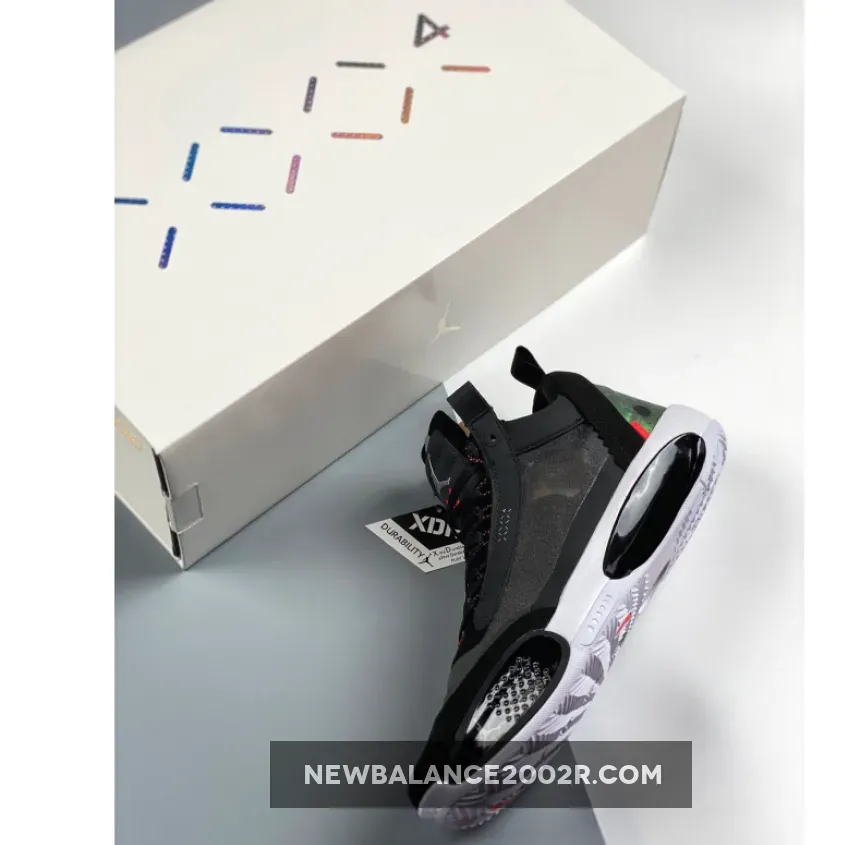 Air Jordan 34 Low "Heritage" Black/Metallic Silver-White-Red Orbit ...